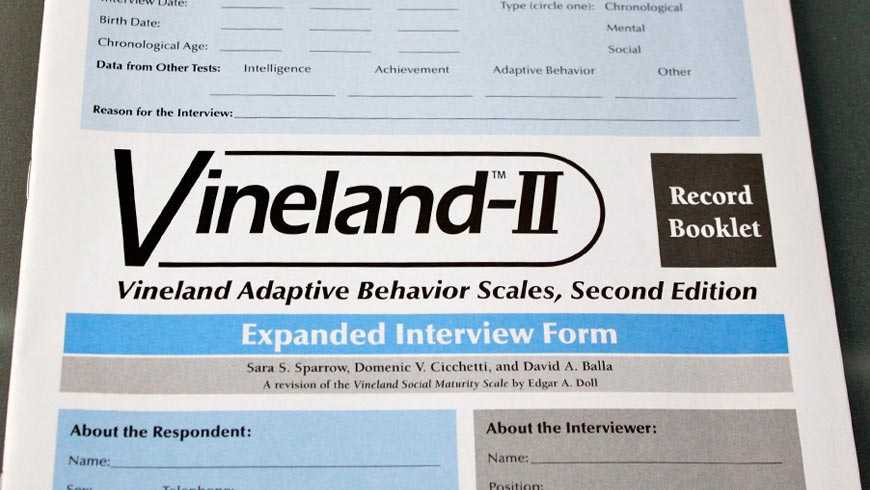 Escala de Habilidades Adaptativas Vineland II: Entrenamiento en ...
